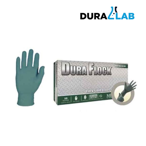 MICROFLEX DFK-608 Dura Flock Flock-lined Powder Free Nitrile Disposable ...