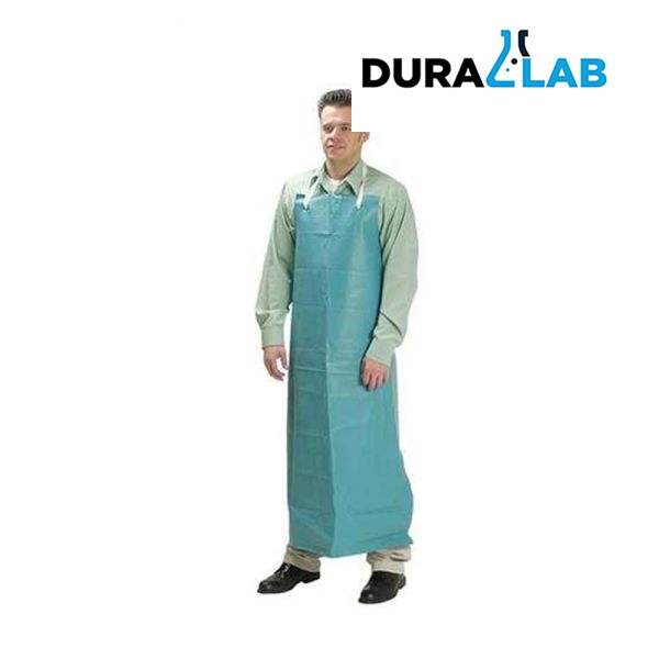 Condor 3BU46 Heavy-Duty PVC Chemical Resistant Apron Green 35" x 50 ...